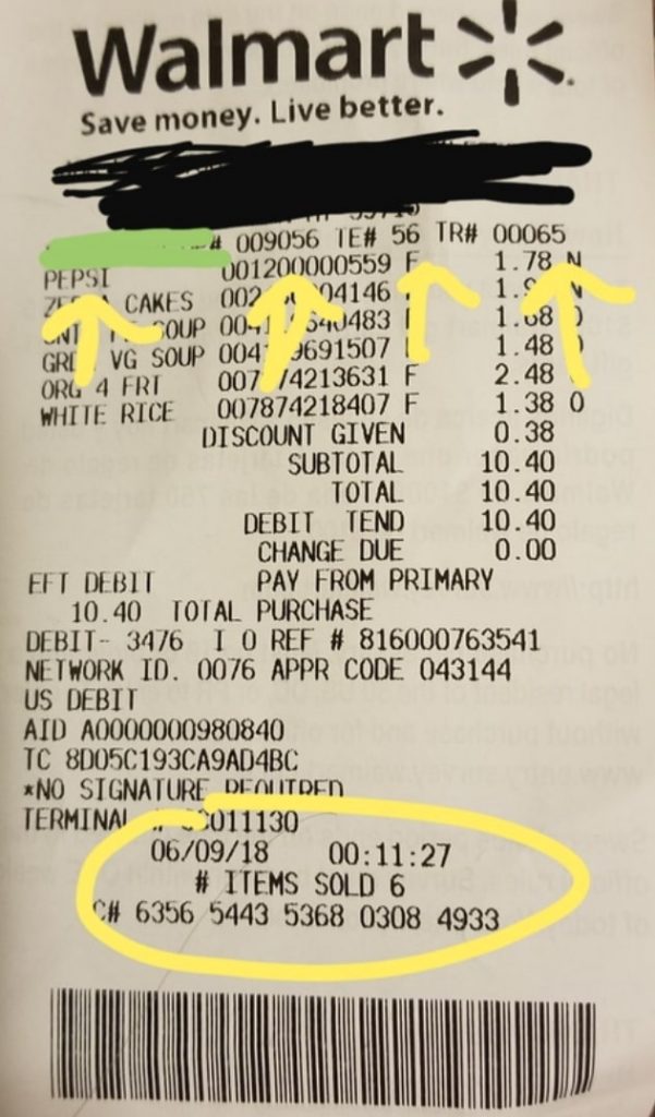 How To Read A Walmart Receipt Codes Meanings More 